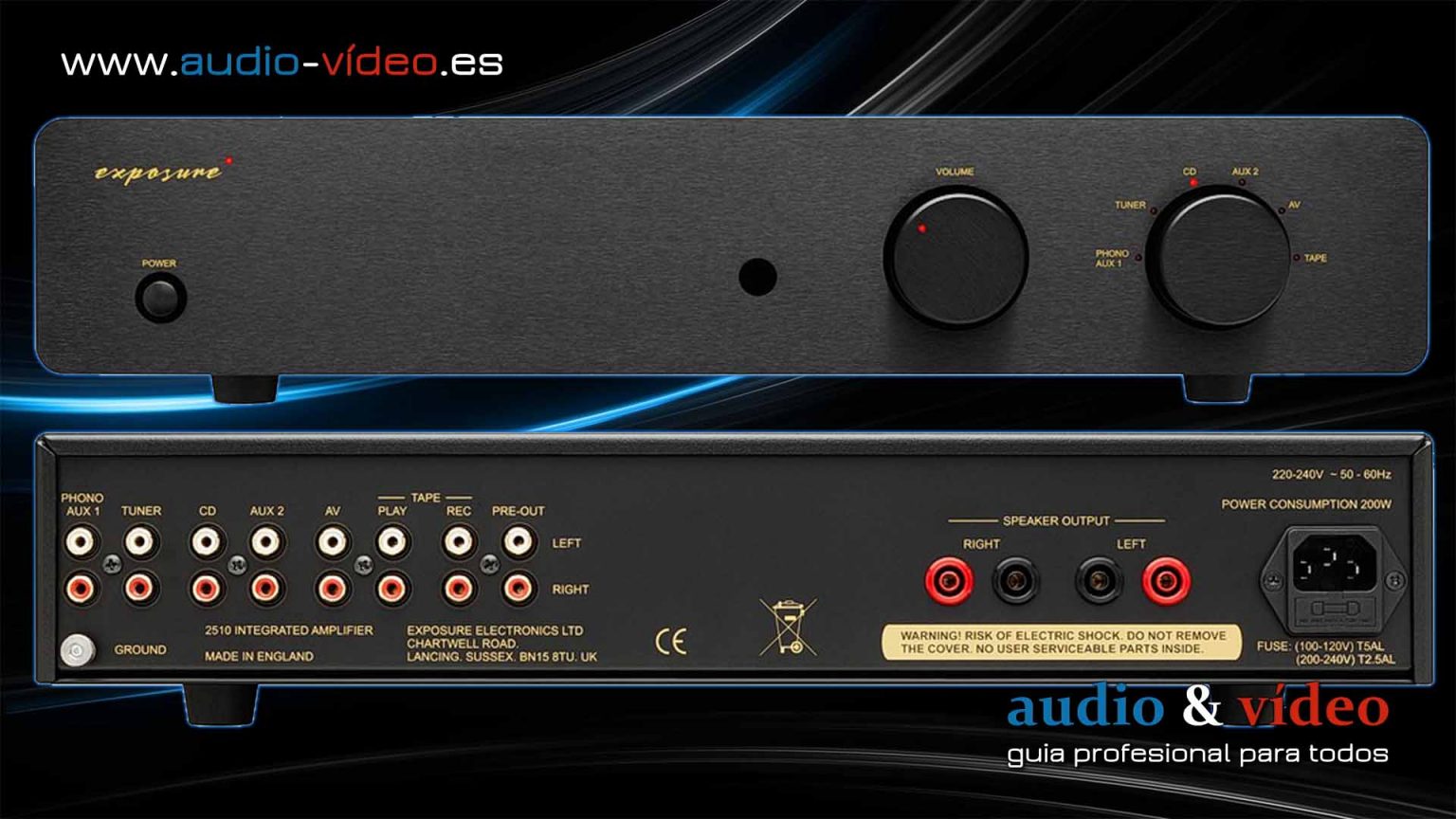 ️ Amplificador Integrado: Exposure 2510 ️ Audio HiFi / Pro ️