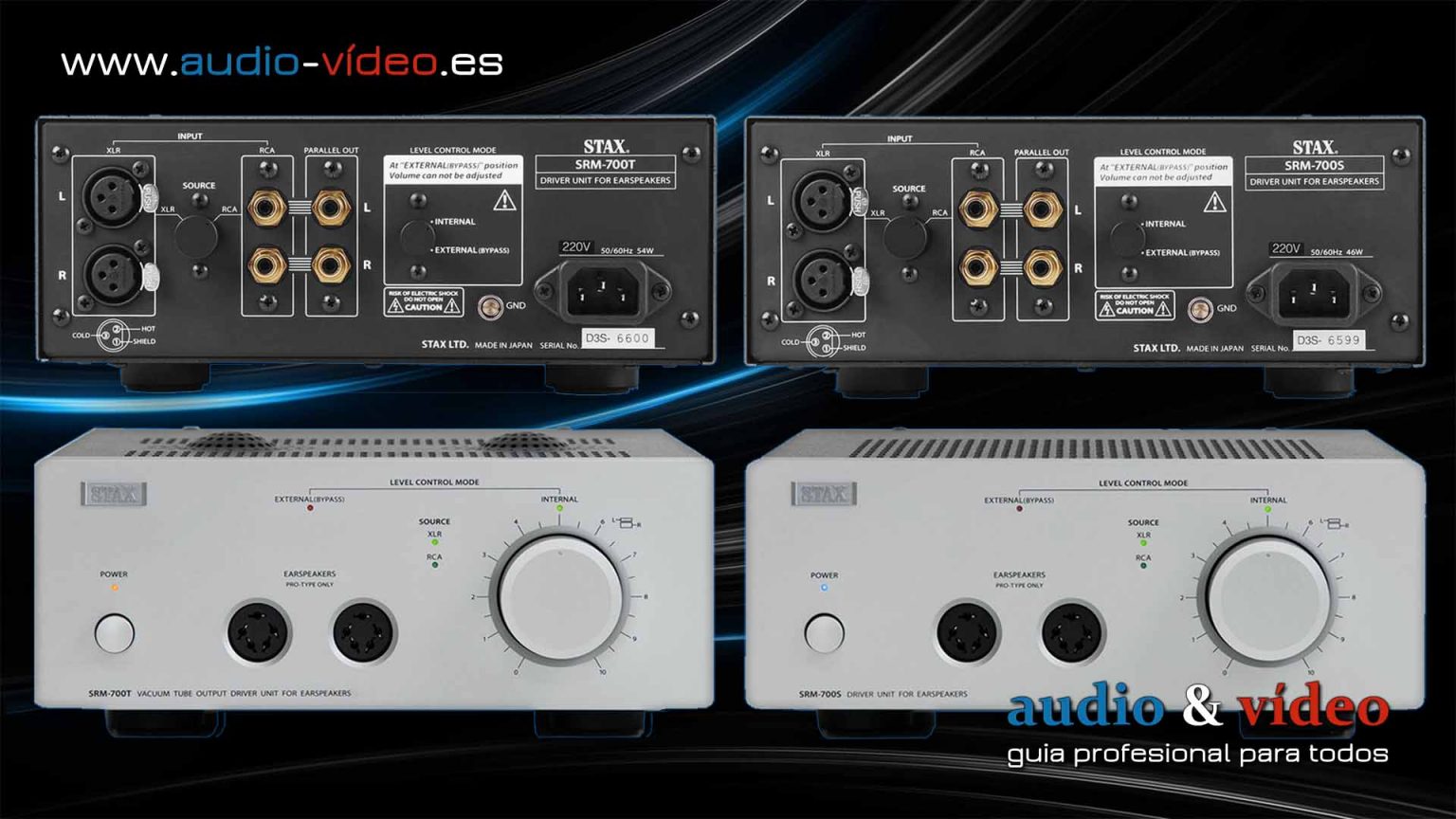 Stax SRM-700T y SRM-700S - Amplificadores híbridos ️ Portátil Audio