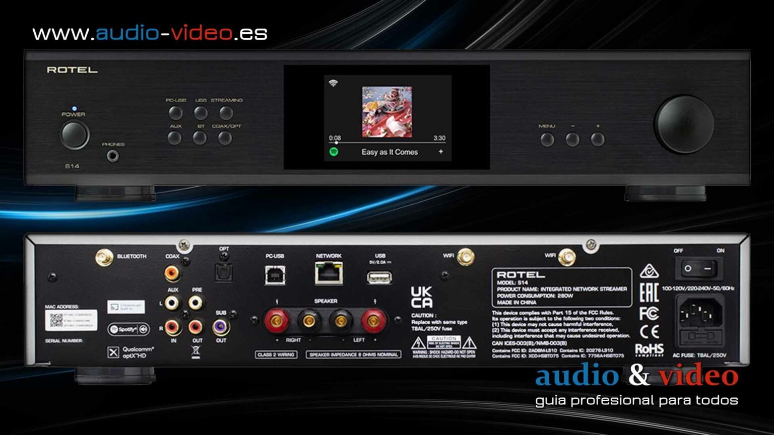 Rotel S14 - All-in-One -streamer y amplificador